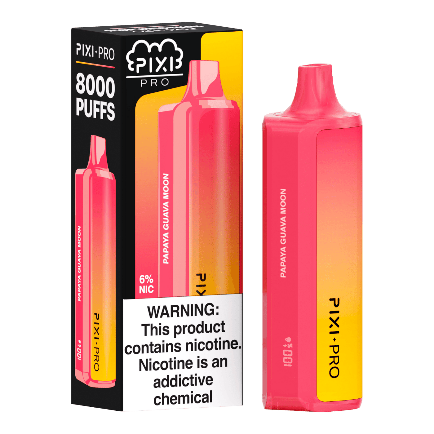 PIXI Pro Vape Disposable (8000 Puffs) LCD Display Indicator | Eliquidstop