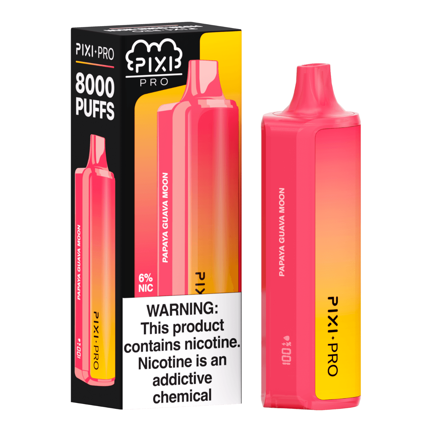 PIXI Pro Vape Disposable (8000 Puffs) LCD Display Indicator | Eliquidstop