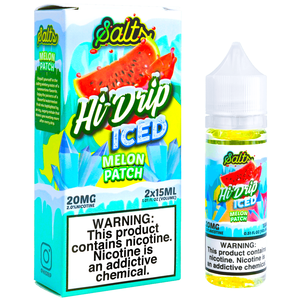 ICED Melon Patch (ICED Watermelons Salt Nic by HI-DRIP Salts (30ml ...